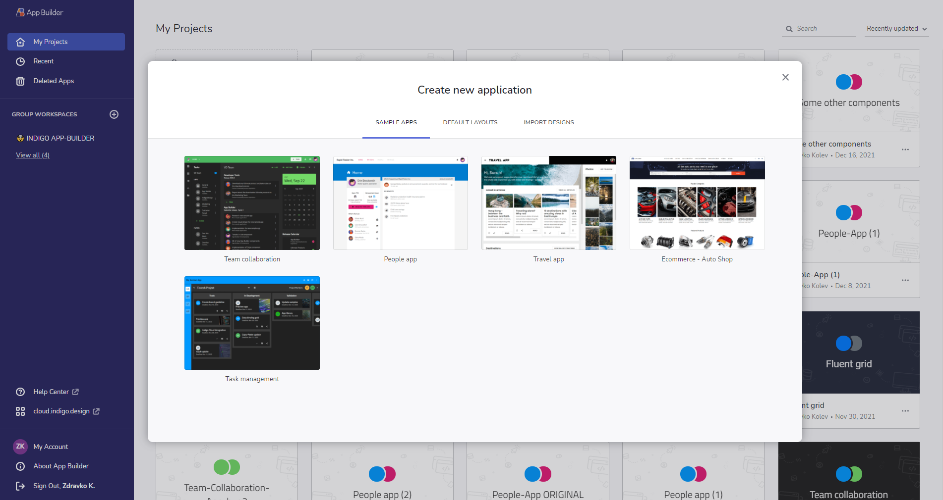 Getting started with App Builder