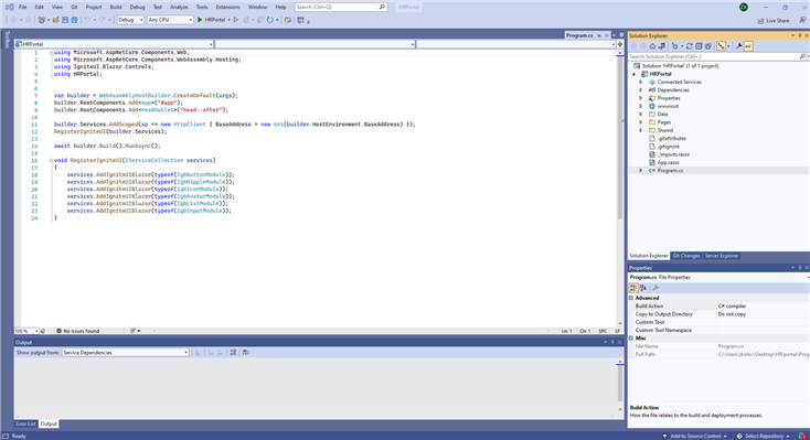 Blazor Code Generation